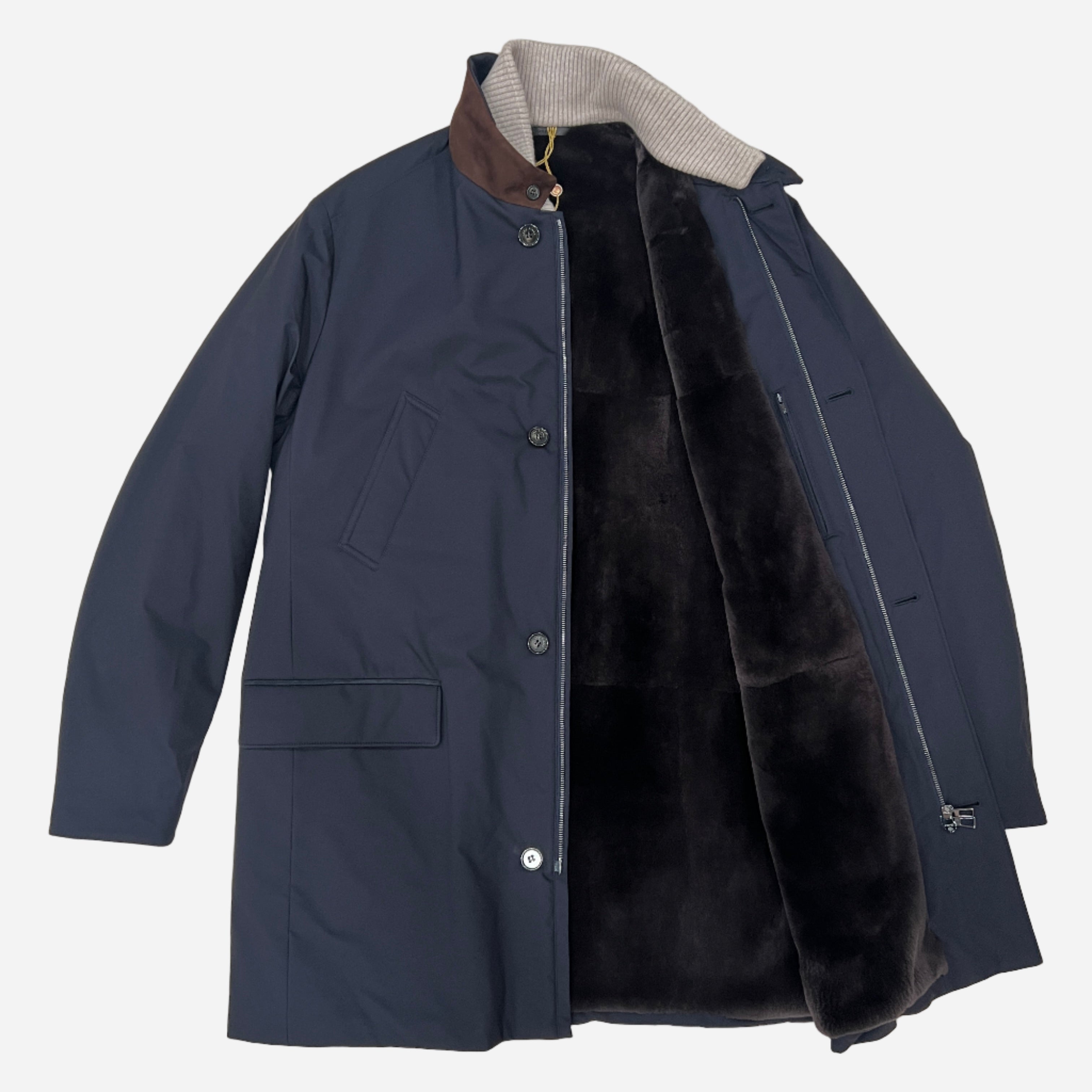 Loro Piana Castorino Fur Brooklands Jacket (XL) – The Cashmere Collection