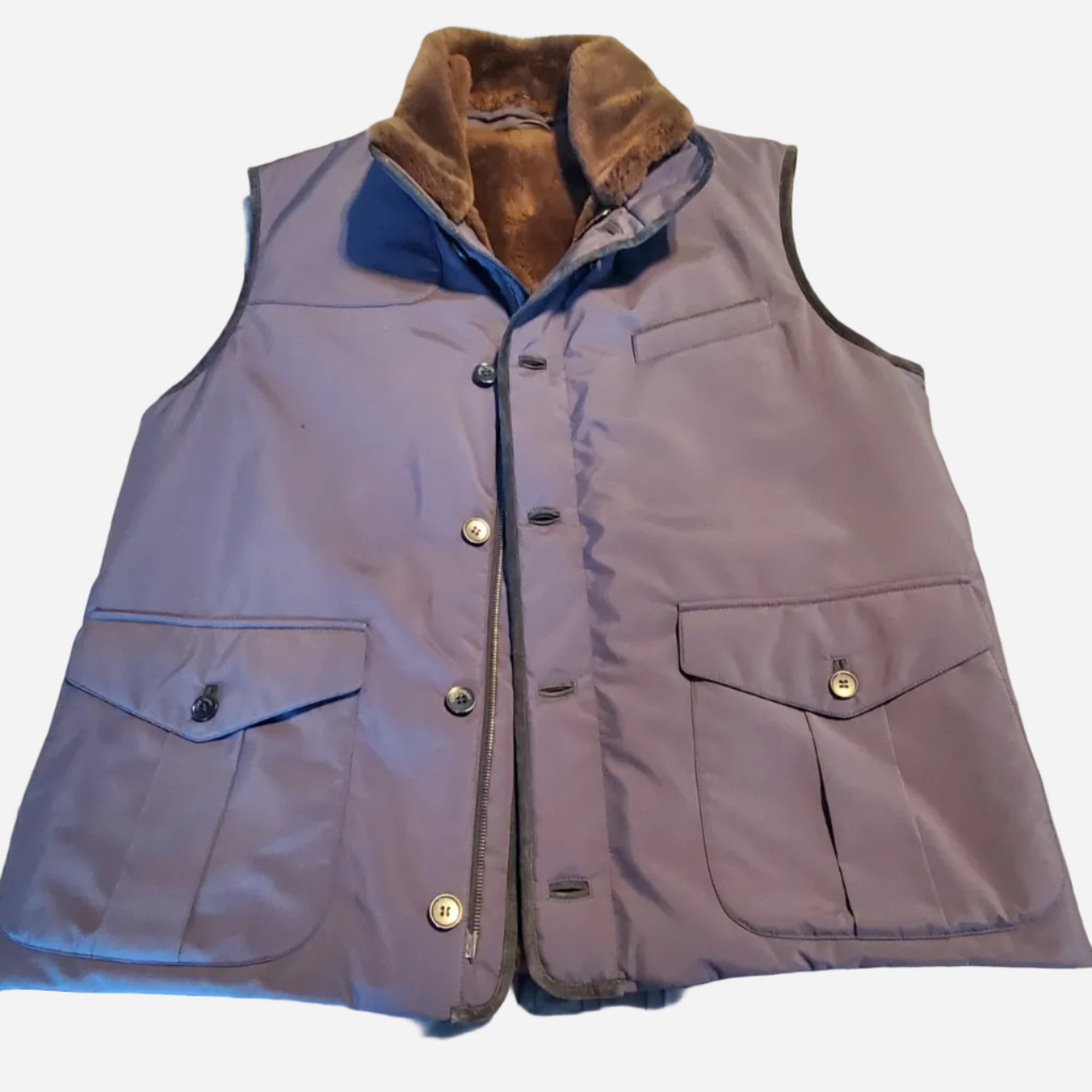 Loro Piana Castorino Fur-Lined Vest (XL) – The Cashmere Collection