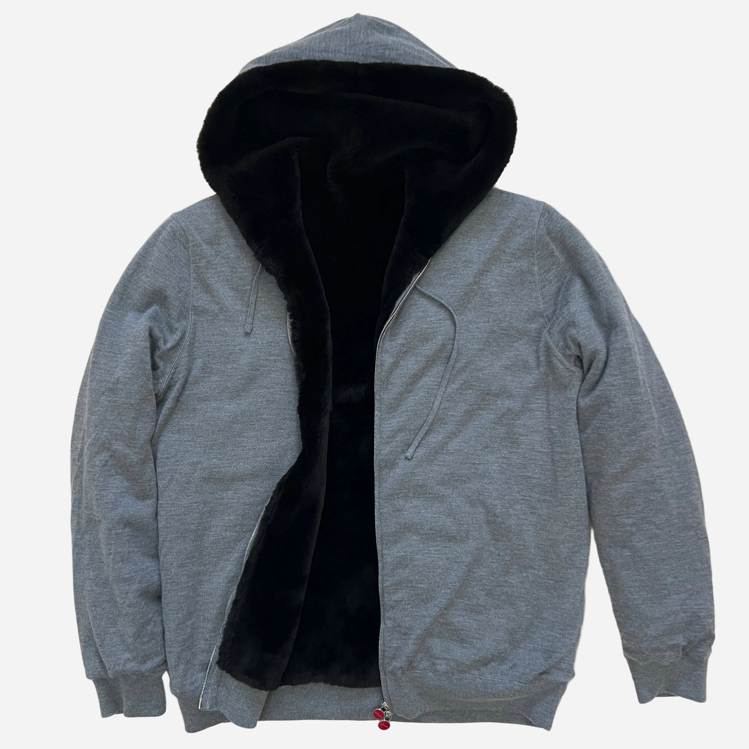 Kiton Cashmere Castorino Fur Hooded Jacket – The Cashmere Collection